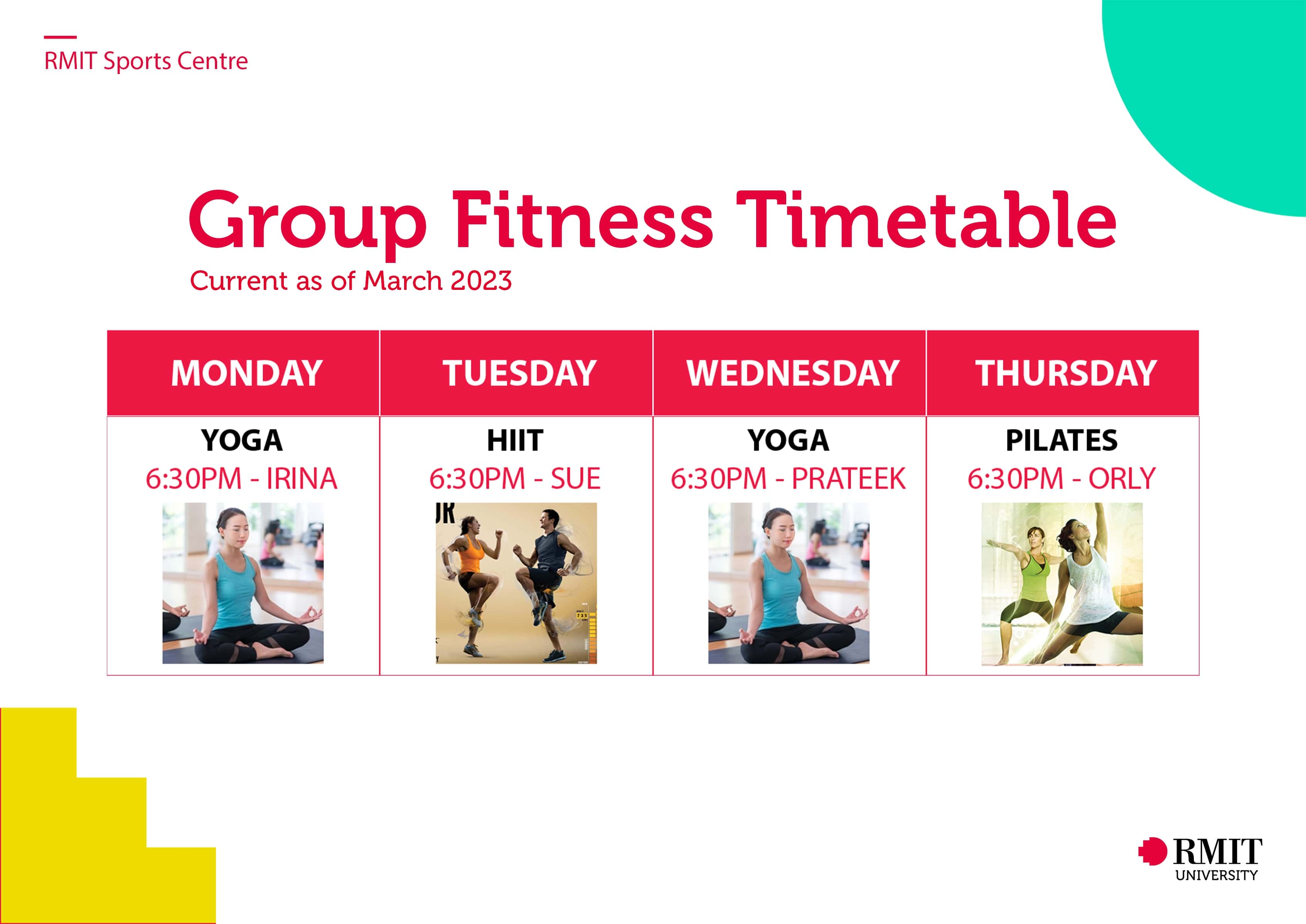 Group Fitness Classes - RMIT University