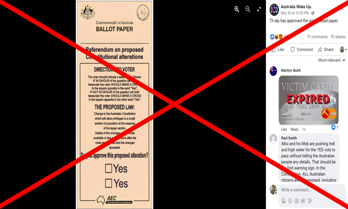 Voters fooled by satirical Voice ballot paper that only offers ‘yes ...